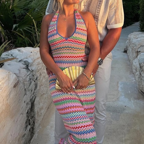 Show Me Your MuMu | Dresses | Kate Halter Dress In Summer Waveshow Me ...